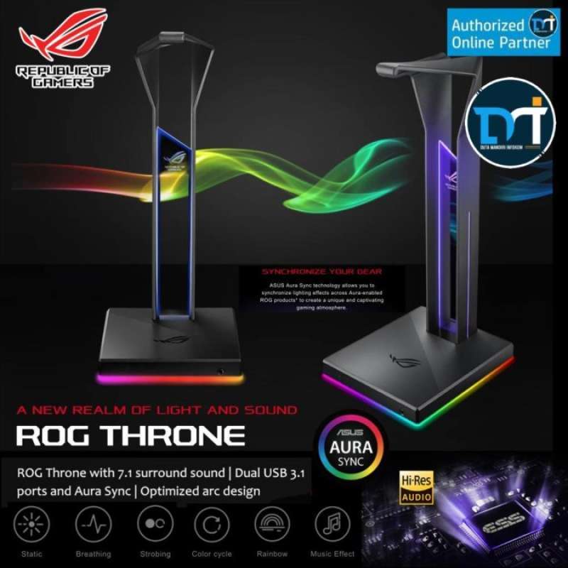 Promo ASUS ROG THRONE - RGB Gaming Headset Stand with 7.1 Surround ...