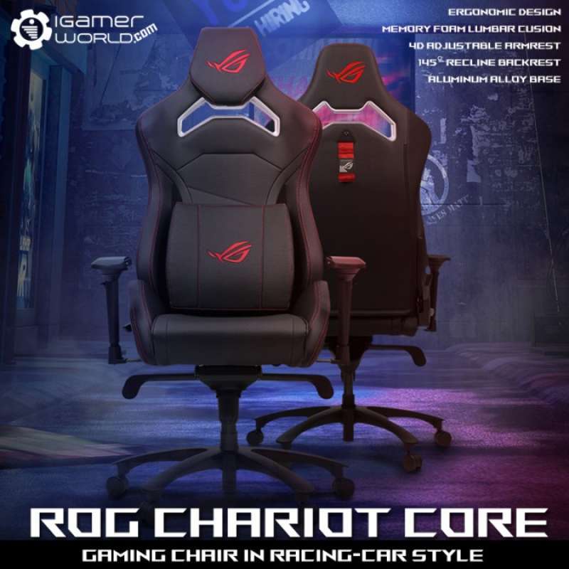 Promo ASUS ROG CHARIOT CORE Gaming Chair in Racing Car Style Diskon 23% ...