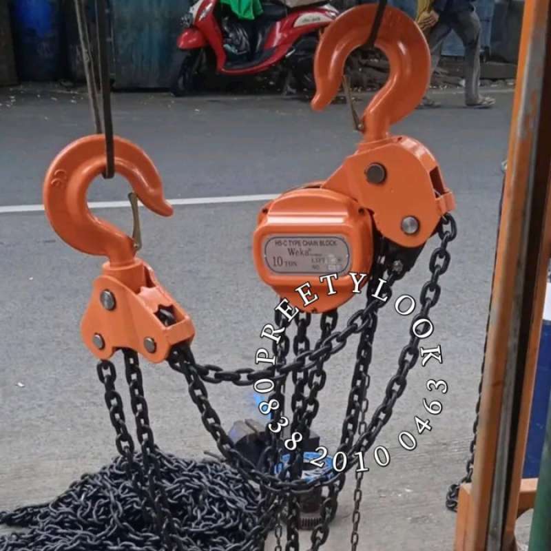 Promo Weka Chain Block 10 Ton 5 Meter Takel Manual Germany Diskon 23% ...