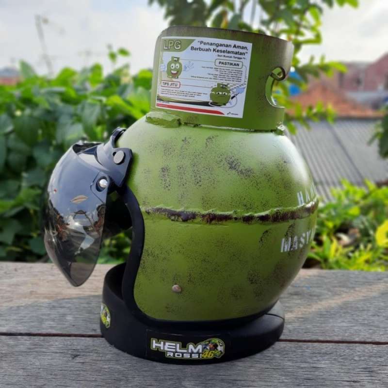 Promo Helm Gas Lpg - Helm Unik Tabung Gas - Retro Helm Ringan Diskon 23 ...