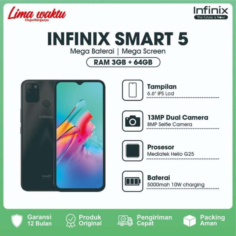 Jual Infinix Smart 5 RAM 3/64 GB Original Baru Bergaransi Di Seller ...