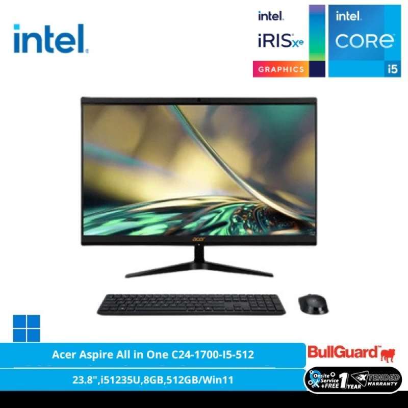 Jual Acer Aspire All In One C24-1700-i5-512 [23.8/intel Core I51235u ...