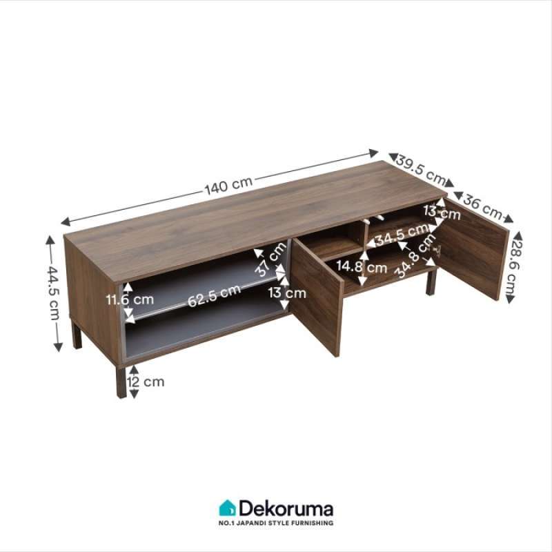 Promo Heim Studio SENO Meja TV Walnut / Lemari Rak TV Japandi Modern Diskon 32% di Seller ...