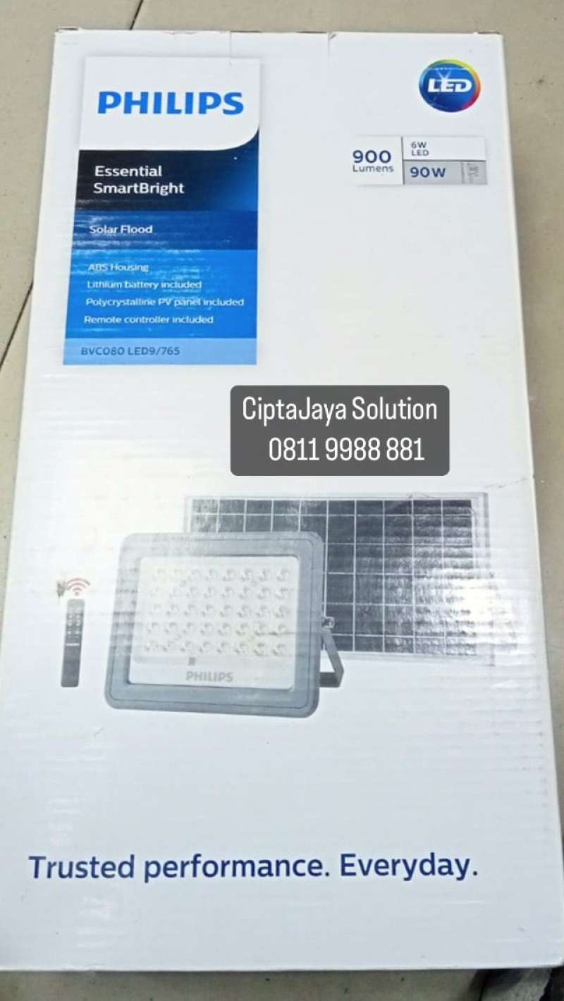 Promo PHILIPS BVC080 LED9 Solar Floodlight - Lampu Sorot Tenaga Surya ...