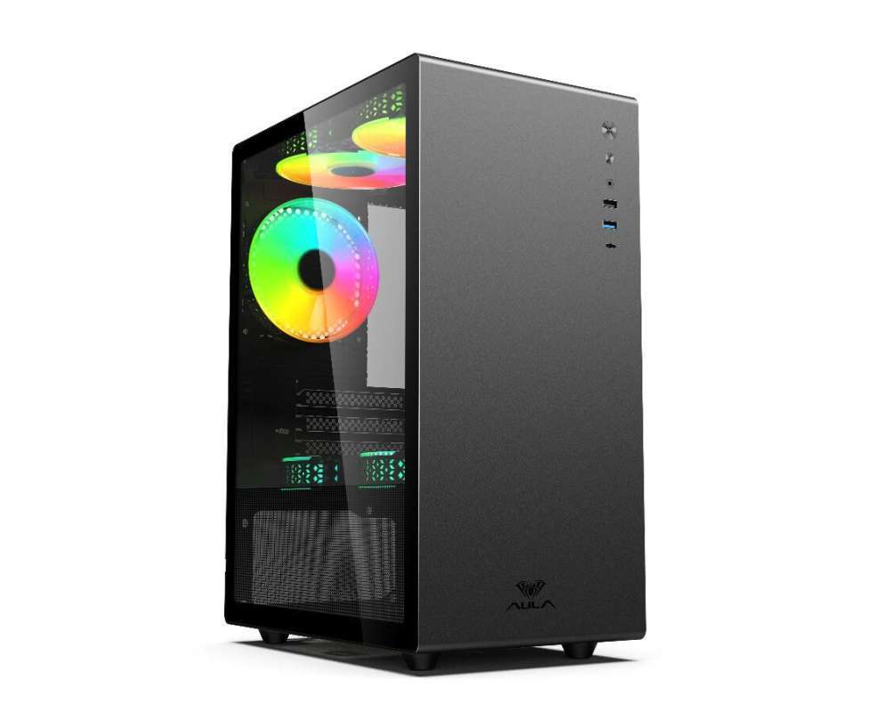 Jual Casing PC Gaming Aula MZ01 mATX - Aula MZ 01 Gaming Case - BLACK ...