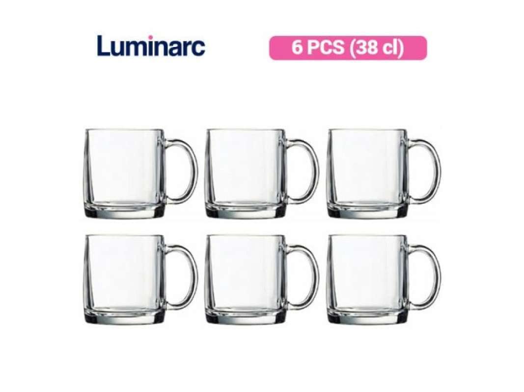 Promo Luminarc Gelas Minum Nordic Mug 38 / 6 Pcs L3238 Diskon 23% di ...