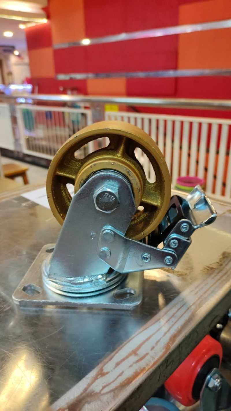 Promo Roda Trolly 4 Rhj Besi Heavy Duty Hidup Diskon 23% Di Seller ...