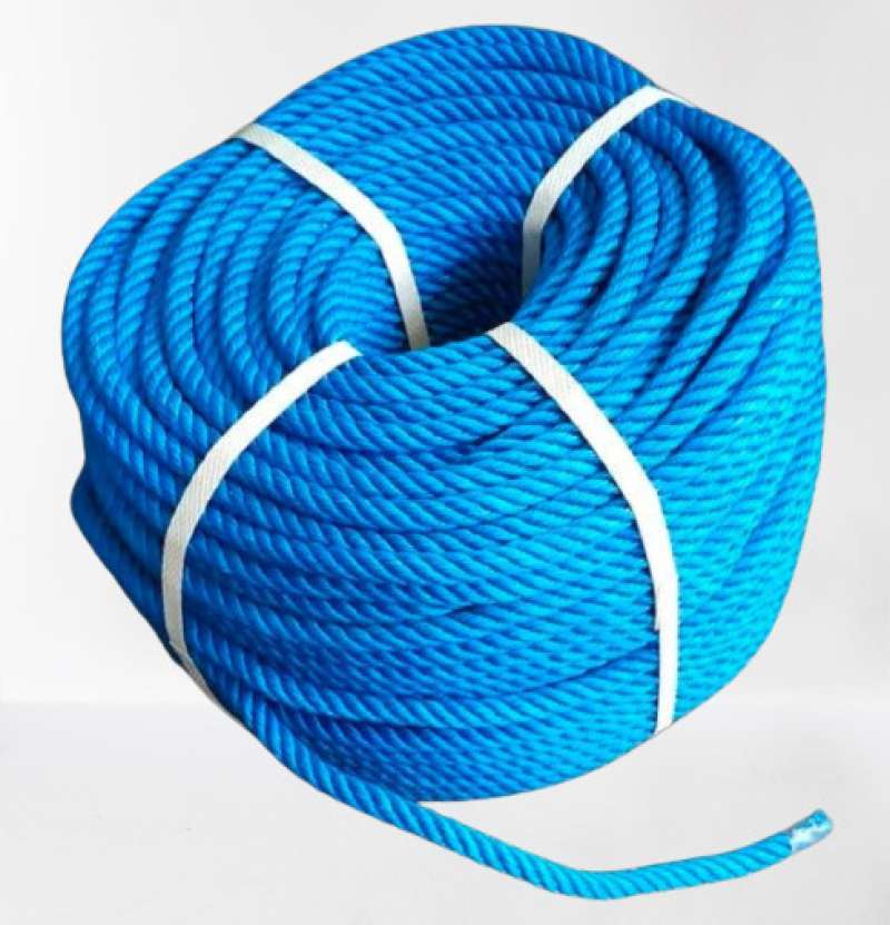 Promo Tali Tambang Plastik Tebal 6mm Warna Biru Harga Per Roll (10kg ...
