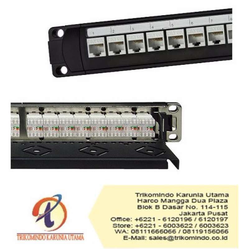 Promo Dtc-Patch Panel Cat.6A 24 Port Loaded Diskon 23% di Seller ...
