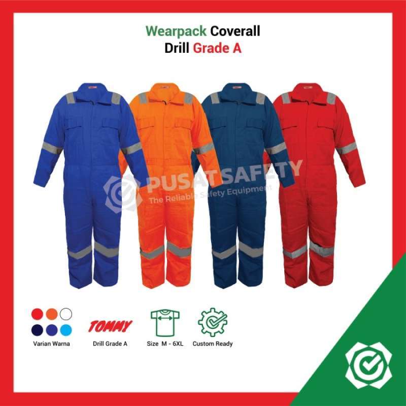 Promo Wearpack Safety / Baju Kerja / Seragam Kerja / Coverall Proyek ...