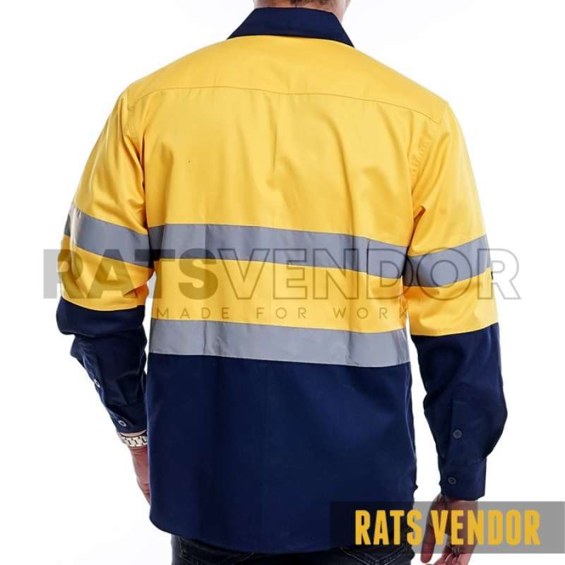 Jual Wearpack Safety Kemeja Proyek Lapangan Rats Vendor Warna Kuning ...