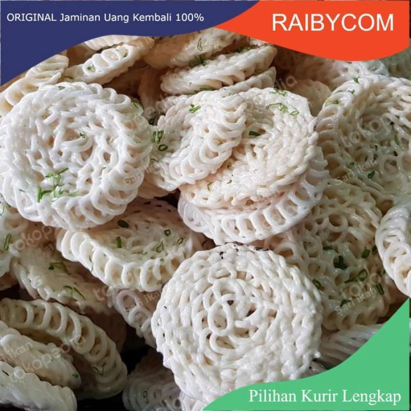 Jual Kerupuk Putih Mawar Matang Besar Krupuk Bulat Warung tanpa Kaleng ...