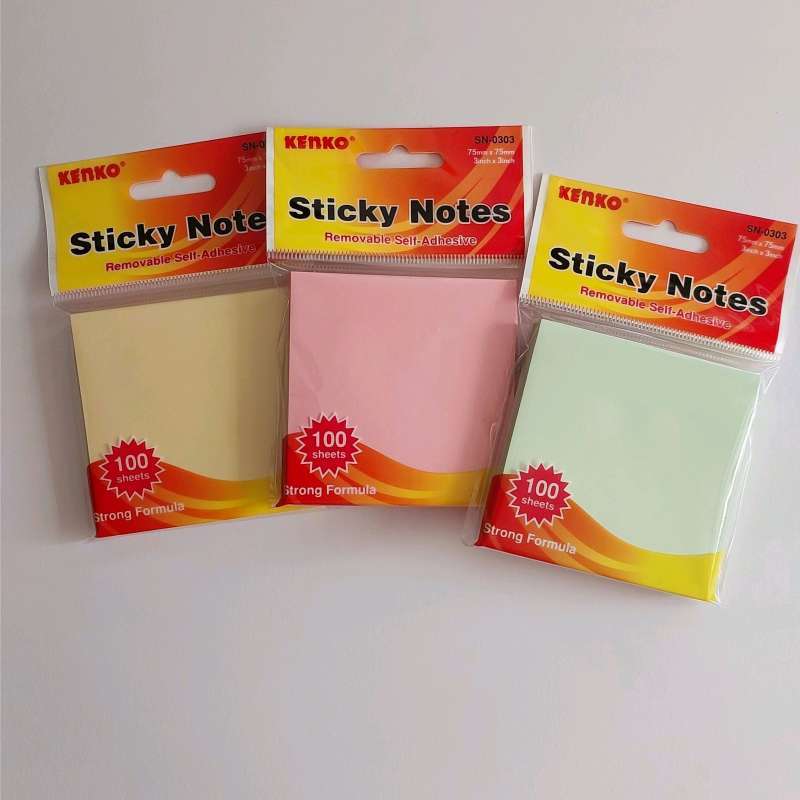 Jual Memo Stik/ Sticky Note Kenko (100 Lembar) Di Seller Tokoyuniku ...