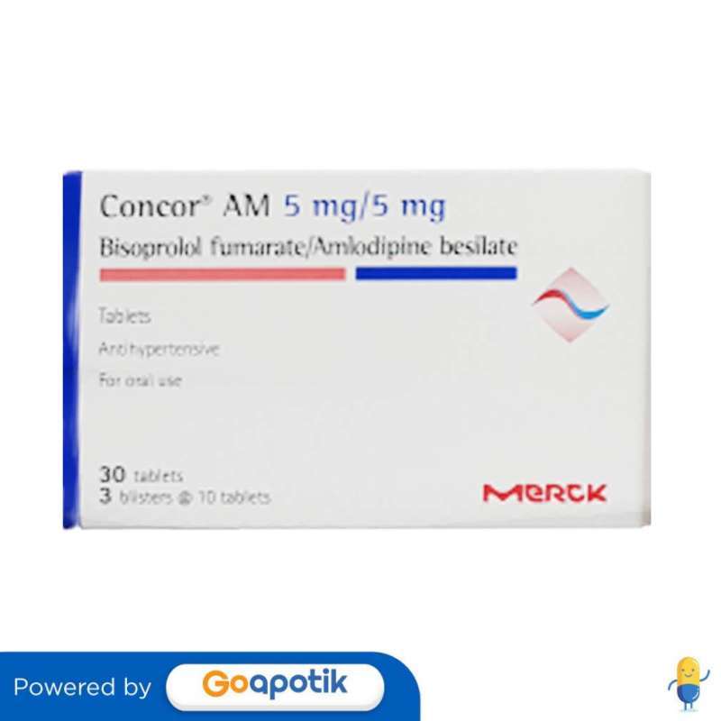 Jual Concor Am 5 Mg/5 Mg Box 30 Tablet Di Seller Apotek Holong ...