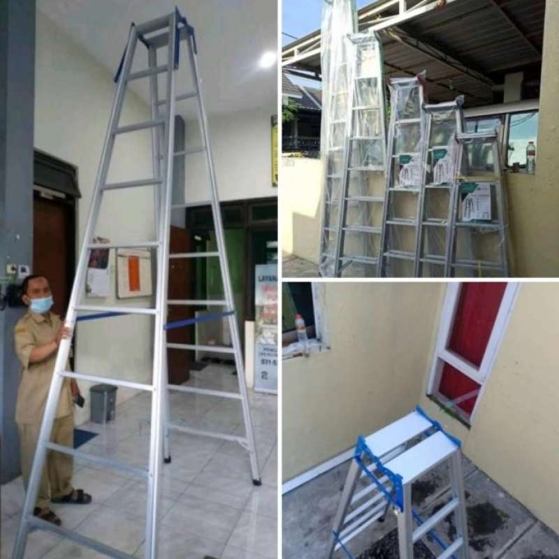 Jual Tangga Alumunium 3 Meter Original Murah - Harga Diskon Mei 2024 ...