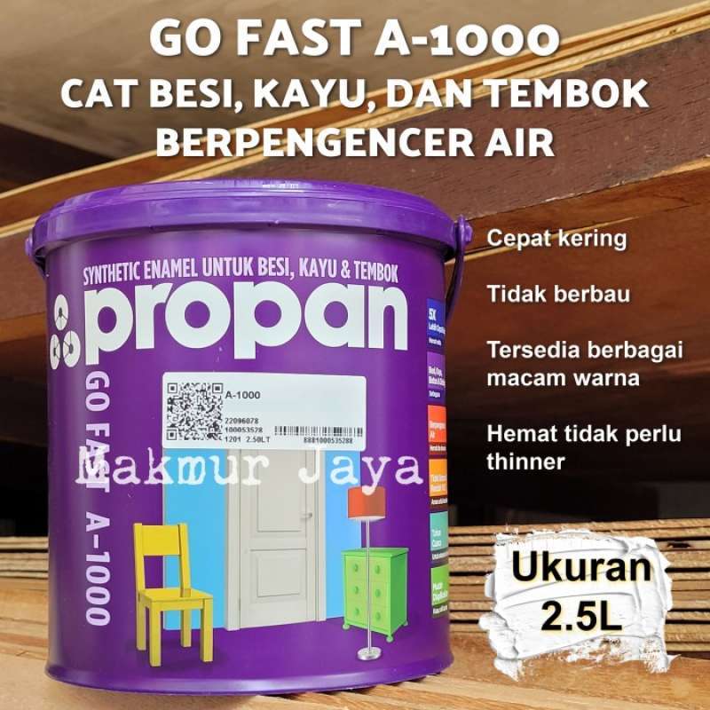 Promo Propan Go Fast A-1000 2.5L Cat Besi Kayu Water Based Gofast ...