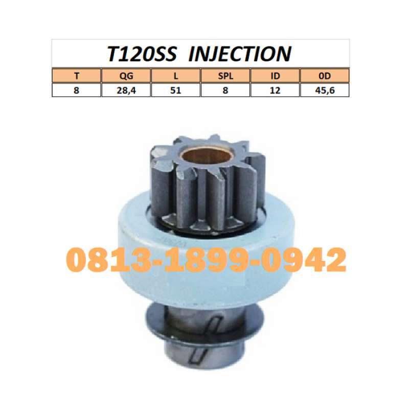 Promo BENDIX GIGI STARTER MITSUBISHI T120SS 8T M2T M3T INJECTION Diskon ...