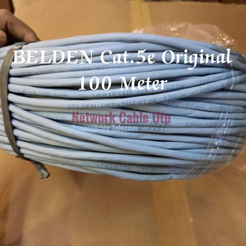 Promo Kabel Lan Cat.5e Belden Original/kabel Utp Cat.5e Belden 100 Meter Diskon 23% Di Seller ...