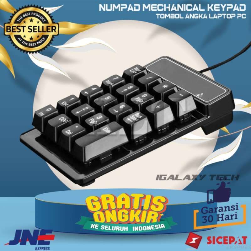 Promo Numpad Mechanical Keypad Gaming Numeric Tombol Angka Laptop PC ...