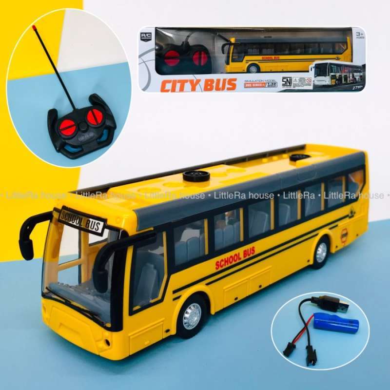 Promo remote control bus sekolah ukuran besar | school bus radio ...