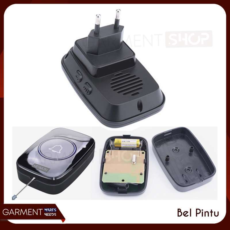 Promo Bel Pintu Wireless Door Bell Waterproof Premium Bagus Untuk Rumah Besar Colok Listrik ...