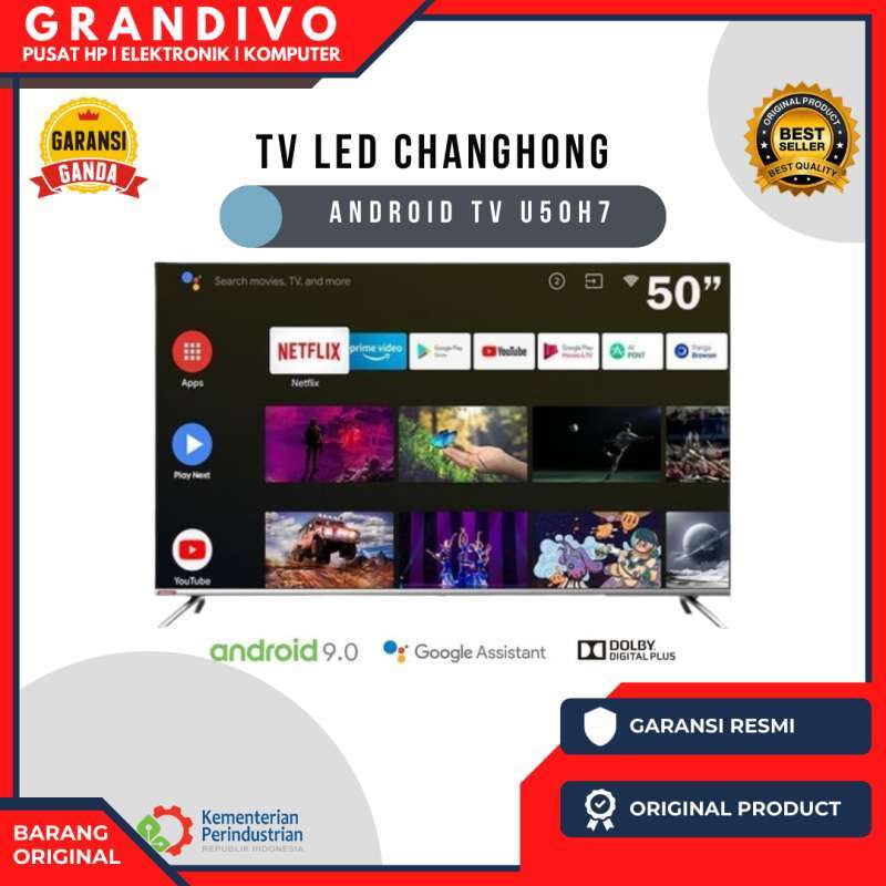 Jual Tv Led Changhong 50 Inch Android Tv U50h7 Garansi Resmi - Grandivo ...