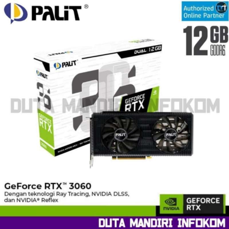 Promo Palit Geforce Rtx 3060 Dual 12Gb Gddr6 192Bit - Dual Fan Diskon ...