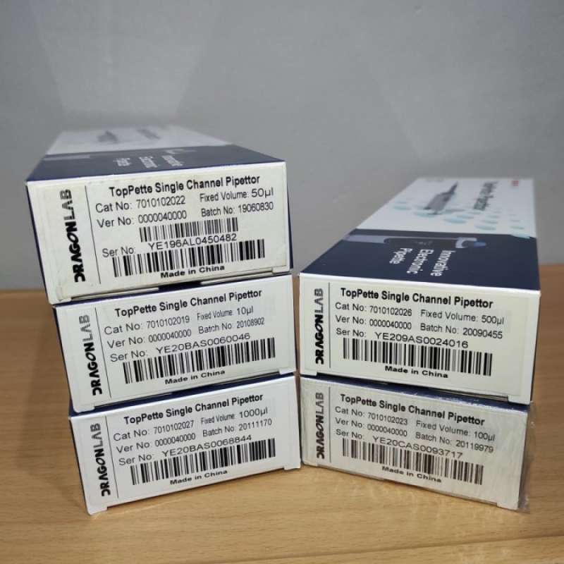 Promo Micropipette - Mikropipet Dragonlab Fixed 10, 50, 100, 500, 100 ...