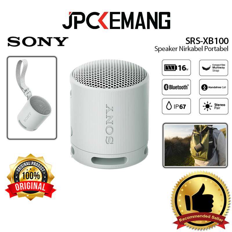Promo Jpc Kemang Sony Srs Xb100 Wireless Portable Speaker X-series Sony ...