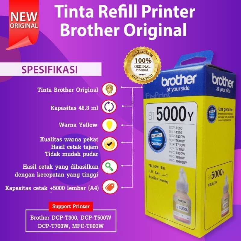 Promo Tinta Botol Bt5000 D60 Printer Brother T420W T520W T720Dw T310 ...