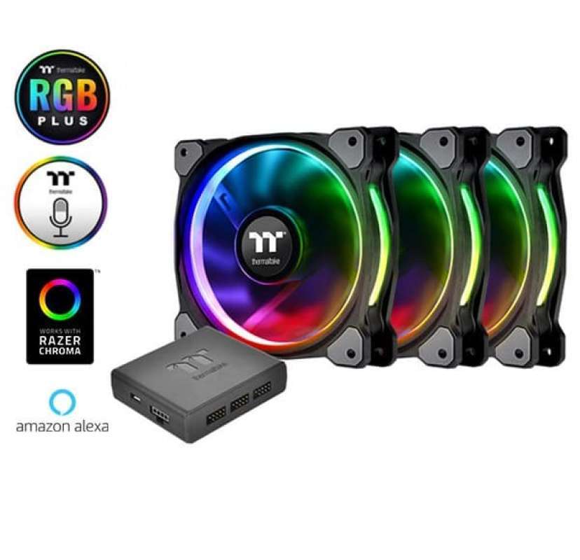Promo Thermaltake Riing Plus 14 Rgb Radiator Fan Tt Premium Edition 3 ...