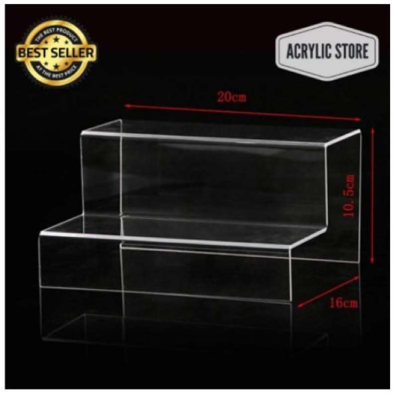 Jual Acrylic Display Tangga/display Dompet/display Perhiasan 2 Susun Di ...