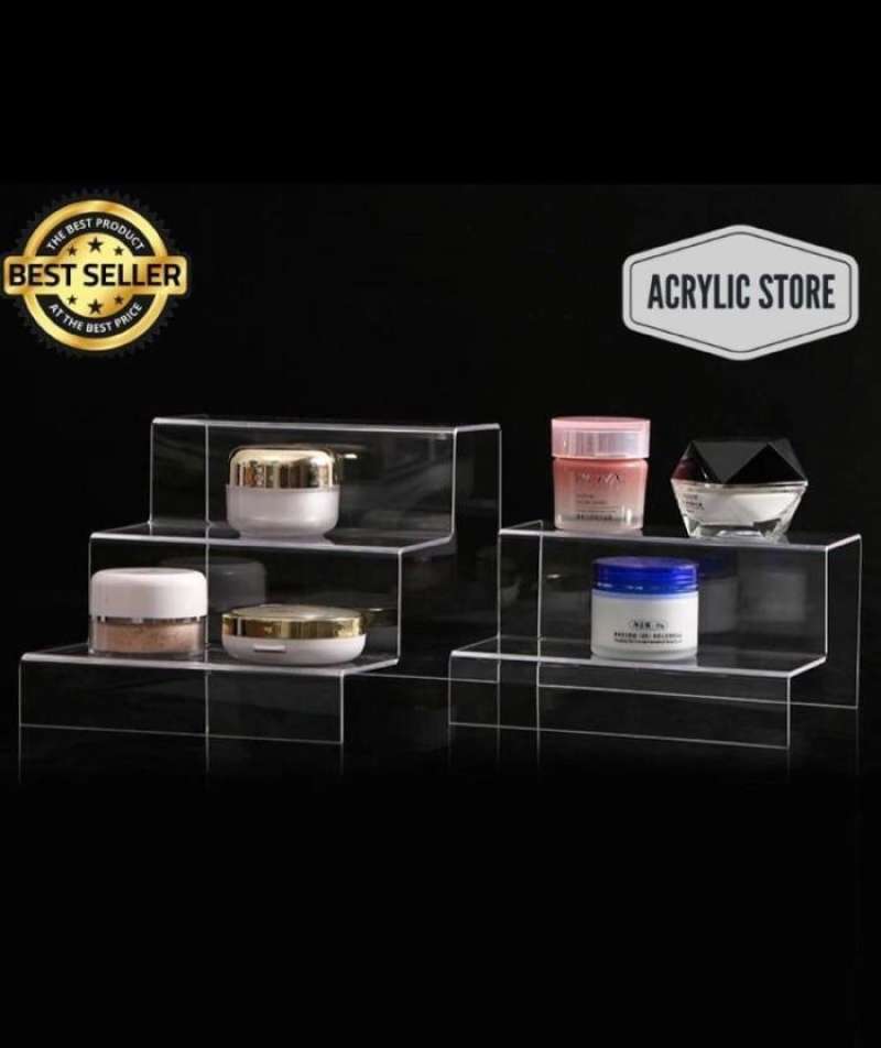 Jual Acrylic Display Tangga/display Dompet/display Perhiasan 2 Susun Di ...