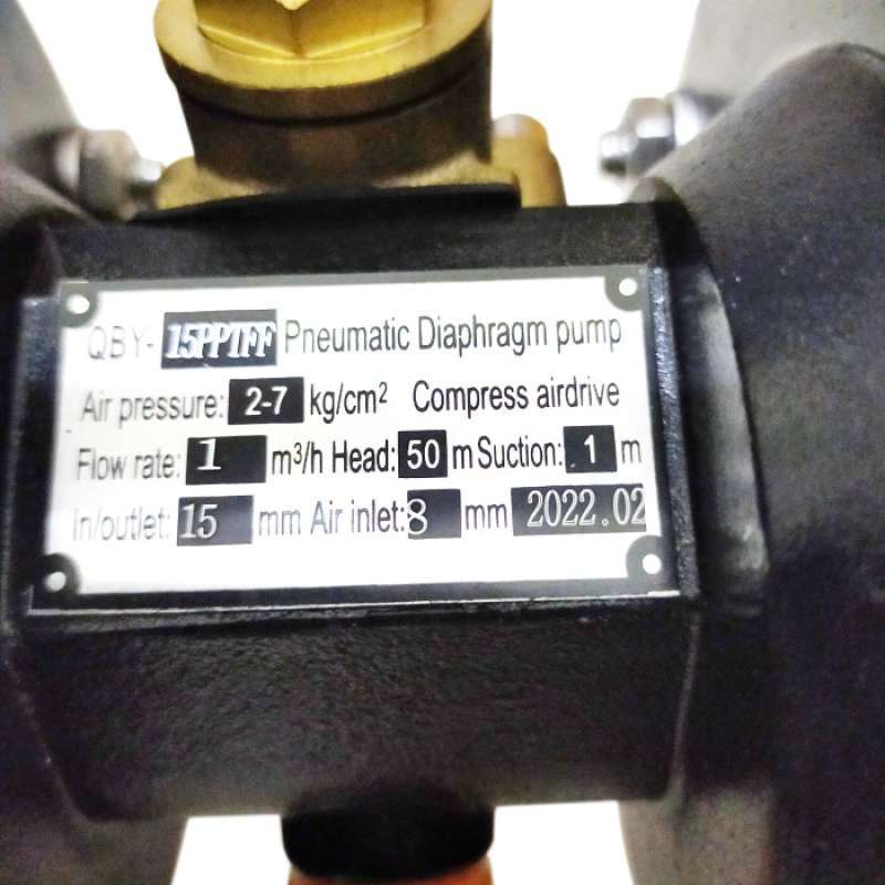 Jual Pompa Diaphragm Qbk/qby 15 Aodd 0.5 Inch (body Polypropylene / Ptfe) Di Seller Himaga Store ...