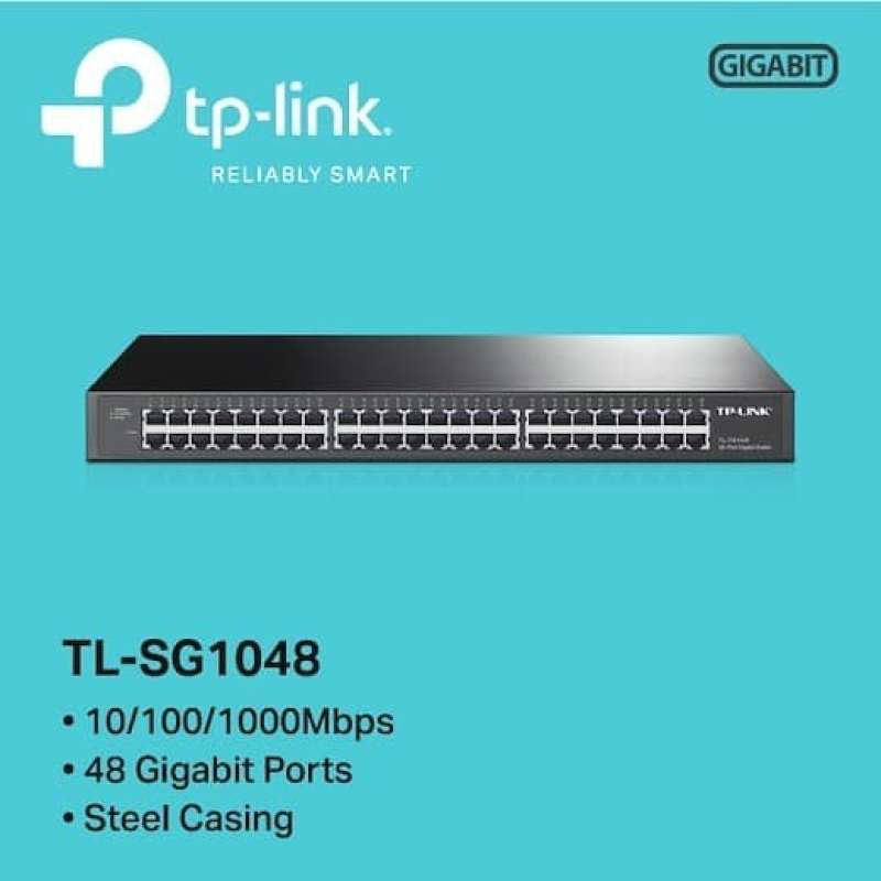 Jual Tplink Tl Sg1048 Switch 48port Gigabit Unmanaged 48 Port Rj45 Di