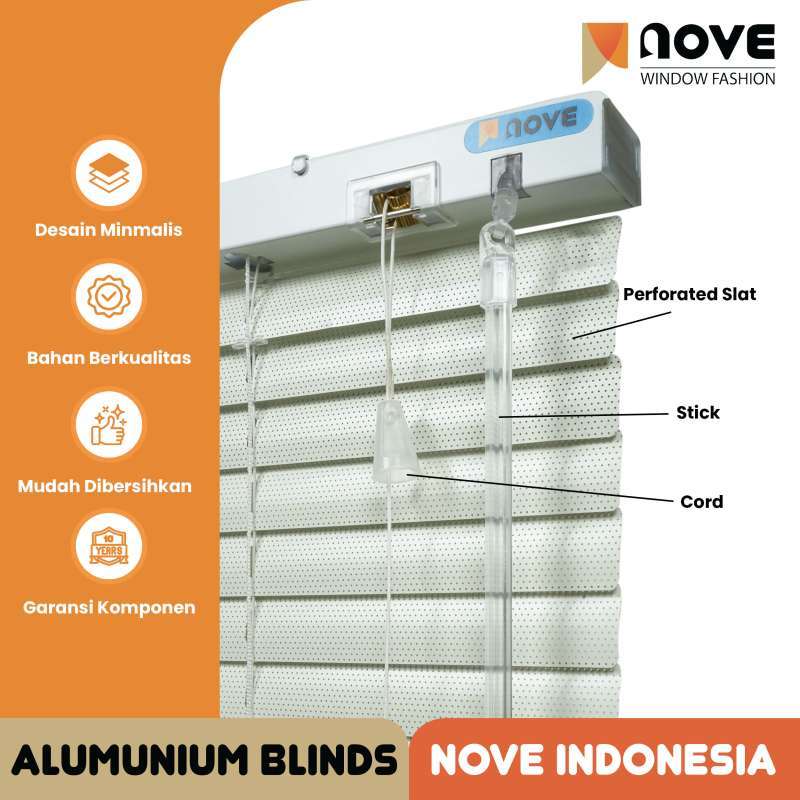 Promo Nove Alumunium Blinds Perforated - Tirai Gulung Alumunium - Tirai ...