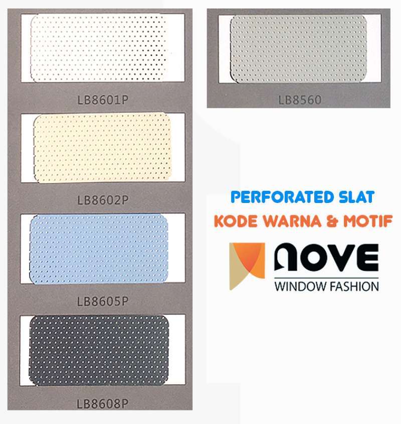 Promo Nove Alumunium Blinds Perforated - Tirai Gulung Alumunium - Tirai ...
