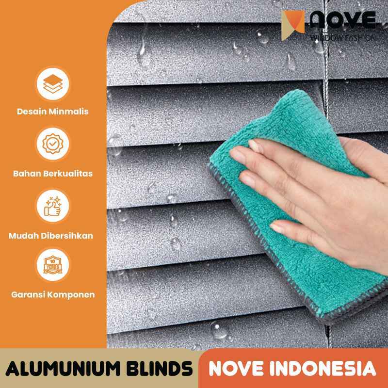Promo Nove Alumunium Blinds Perforated - Tirai Gulung Alumunium - Tirai ...