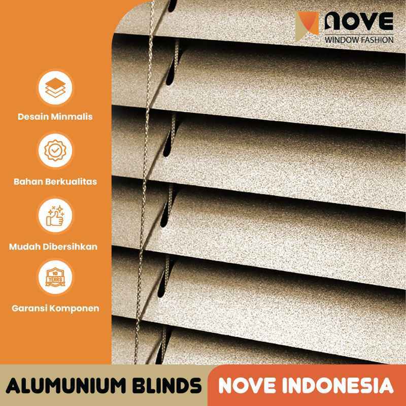 Promo Nove Alumunium Blinds Perforated - Tirai Gulung Alumunium - Tirai ...