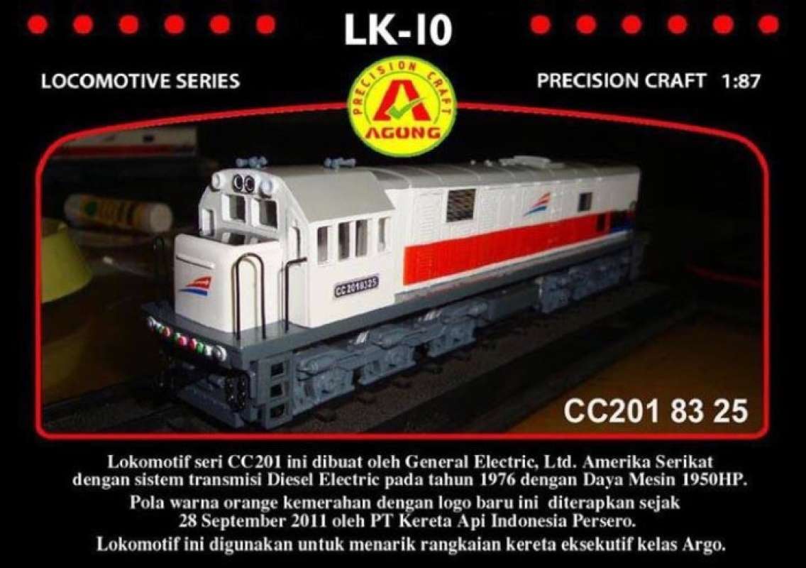Promo Miniatur Lokomotif Kereta Api Lk-10 Cc2018/ Diecast Diskon 22% Di ...