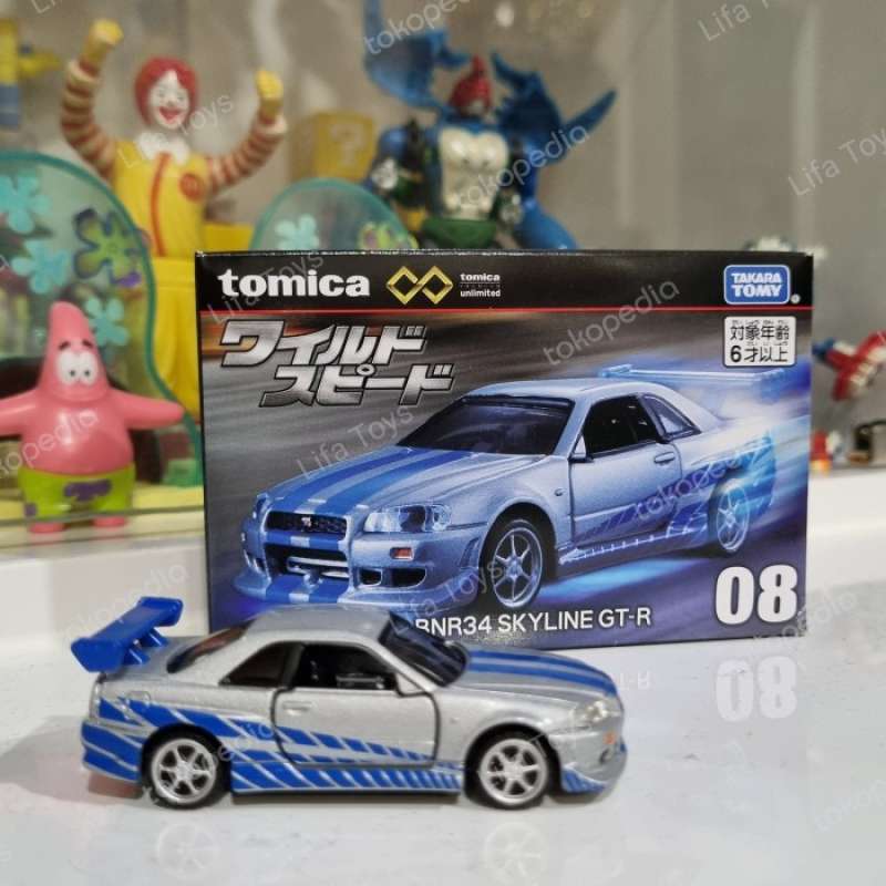 Promo Tomica Unlimited Nissan Skyline Gt-r Bnr34 Fast And Furious Brian R34 Diskon 23% Di Seller ...