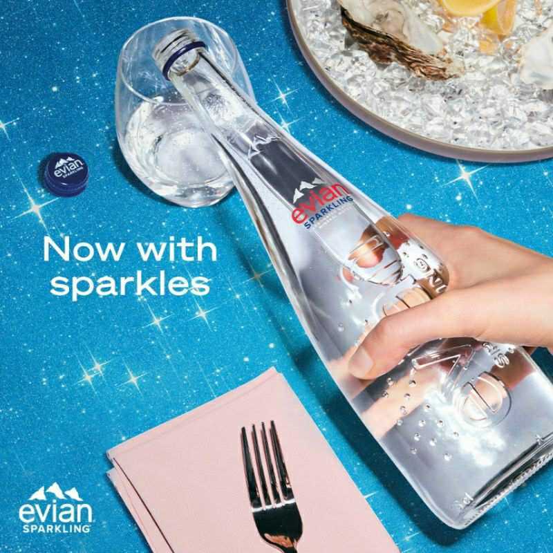 Jual Evian Sparkling Natural Mineral Water 330ml Kemasan Botol Kaca Original Prancis Di Seller ...