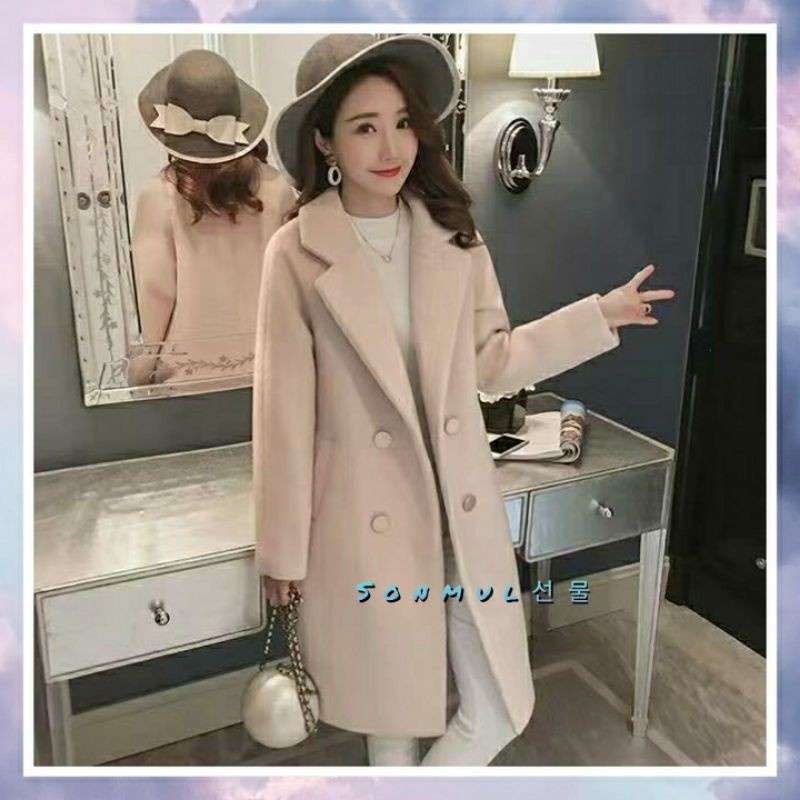 Promo Outer Yoona Coat Woman Wintercoat Spring Import Mantel Wanita Musim Dingin Jaket - Xl Nude ...