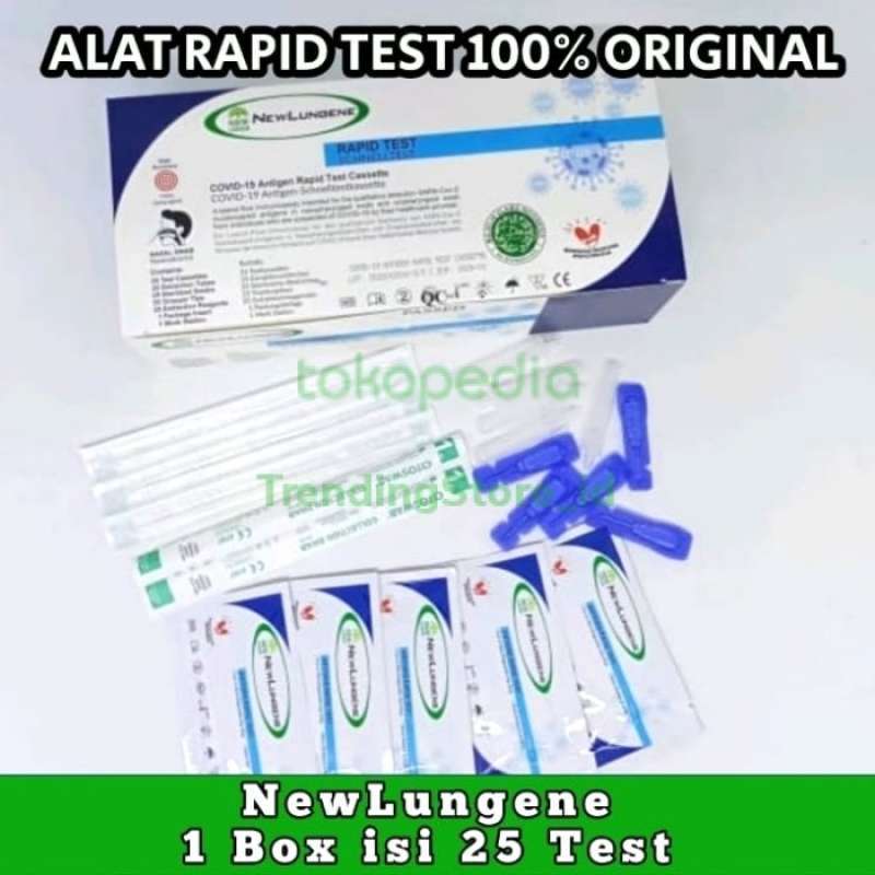 Jual ANTIGEN NASAL Swab Alat Rapid Test 100% ORI! Swab Antigen 1 Box 25 ...