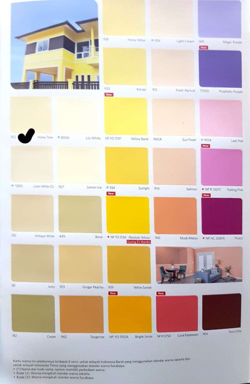 Promo NIPPON PAINT CAT VINILEX EMULSION HONEY TONE @5KG CREAM Diskon 23 ...