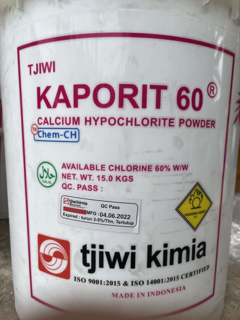 Jual Kaporit Tjiwi Kimia 60 15 Kg Termurah - Harga Grosir Terupdate ...