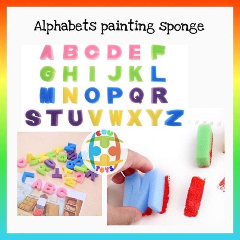 Promo Alphabet Painting Sponge Diskon 23% Di Seller Vulva Store ...
