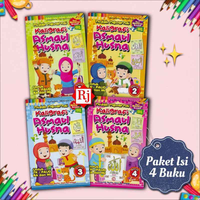 Promo (SJ) Paket Mewarnai Kaligrafi Asmaul Husna Isi 4 Buku Diskon 46% ... Promo (SJ) Paket Mewarnai Kaligrafi Asmaul Husna Isi 4 Buku Diskon 46% ...