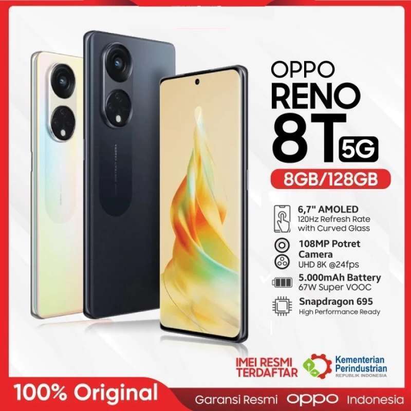 Promo Oppo Reno 8t 5g Ram 8 Rom 128gb Diskon 11% Di Seller ...