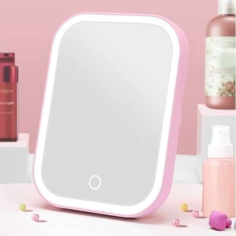 Promo Kaca Rias Touch Sensor Kotak Led Usb Cermin Rias Led Portable ...